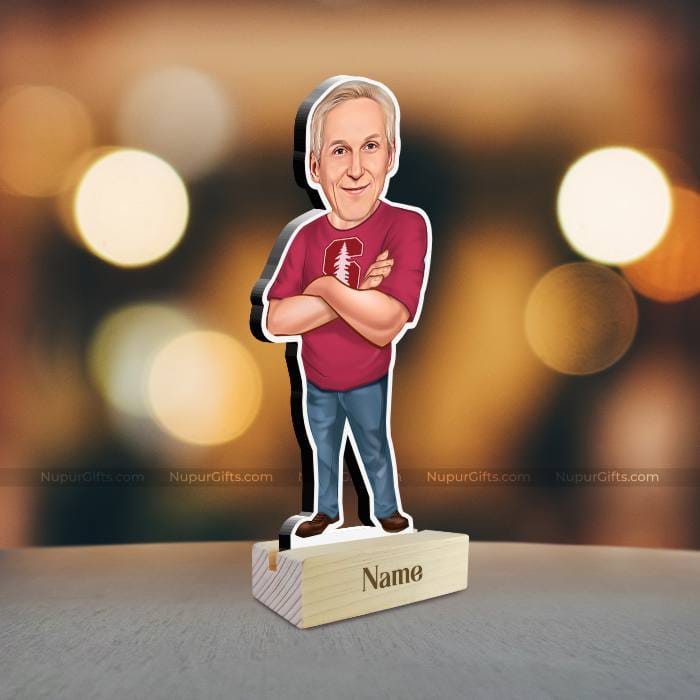 Stylish | Cool Men Personalized Cartoon Caricature Photo Standee ...
