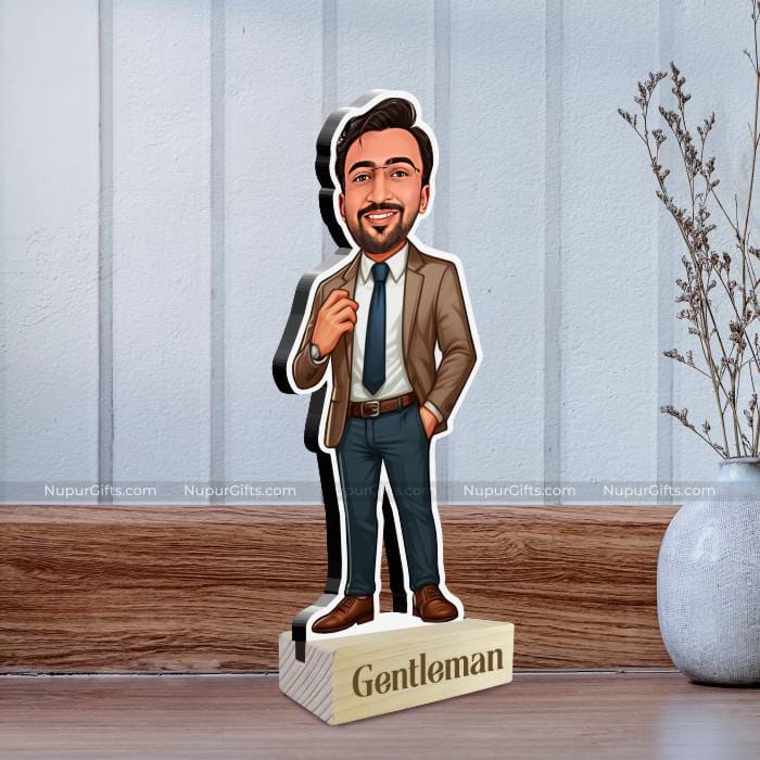 Professional Man Caricature Photo Stand | Custom Corporate Gift - Nupur ...